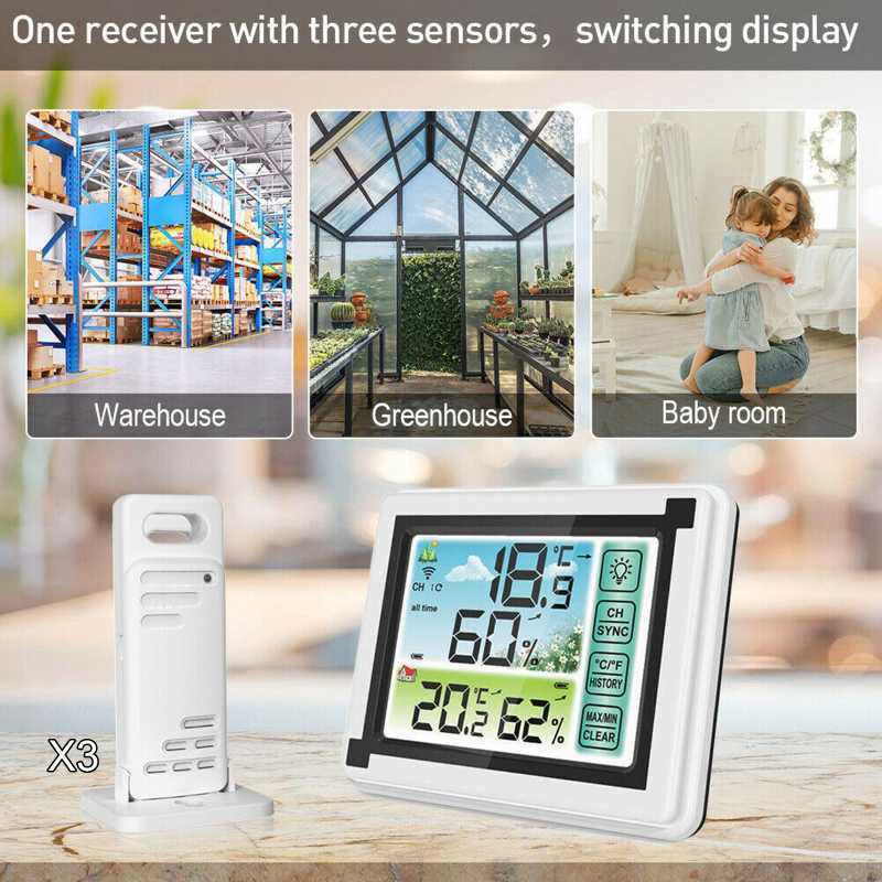 Promo Wireless Weather Station,Indoor Outdoor Thermometer Hygrometer ...