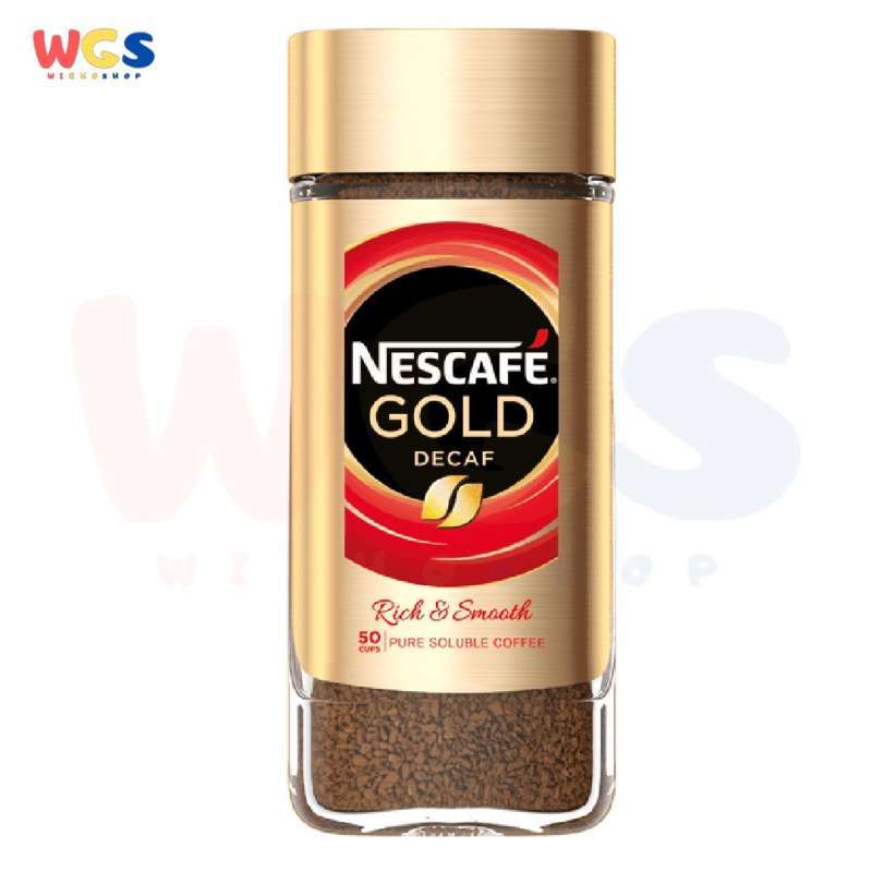 Jual Nescafe Gold Decaf Rich & Smooth Pure Soluble Coffee 100 gr 50 ...