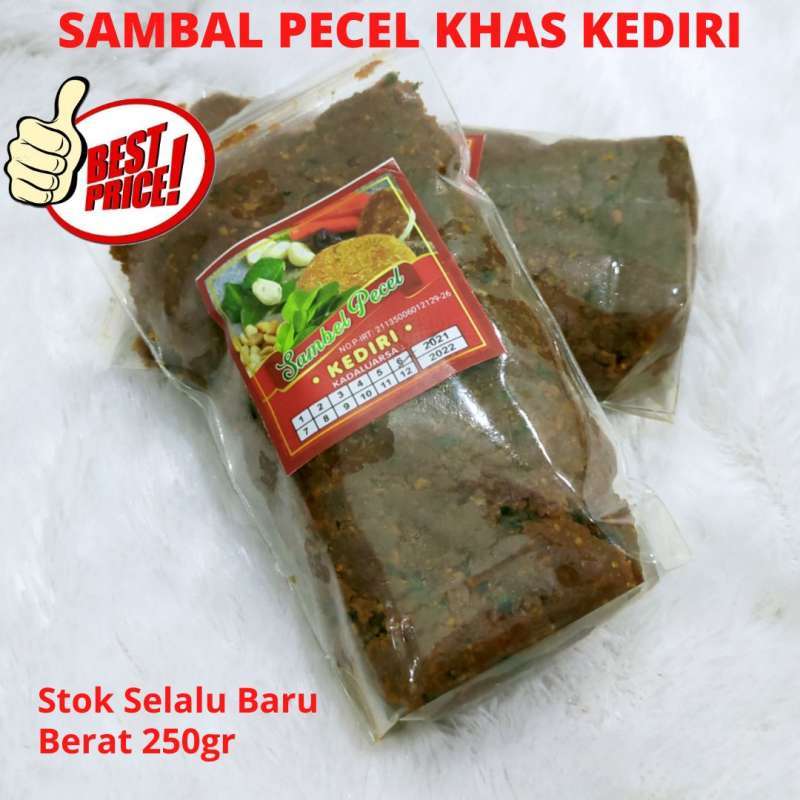Jual Sambal Pecel Khas Kediri 250gr Sambel Bumbu Asli Kacang Di Seller