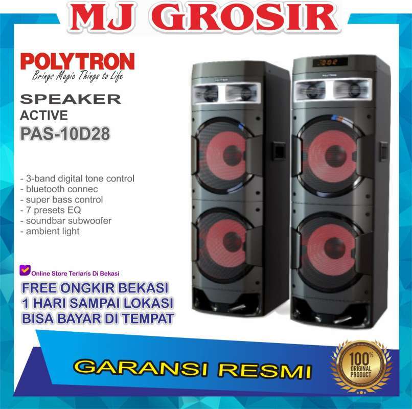 Jual POLYTRON SPEAKER AUDIO PAS 10D28 PAS10D28 USB BLUETOOTH di Seller ...