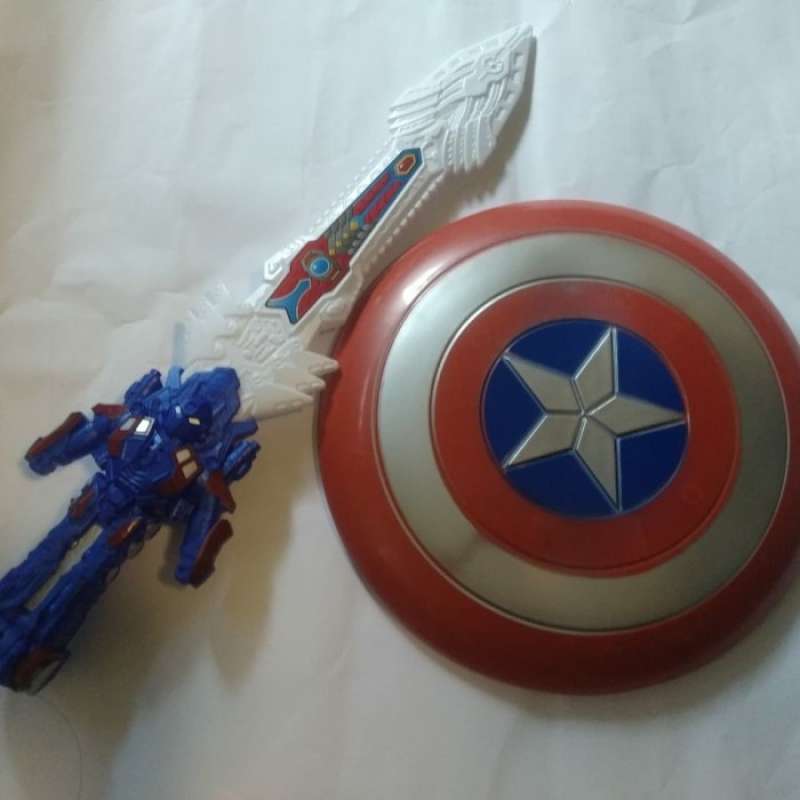 Jual Mainan anak tameng pedang captain america superhero kapten amerika ...