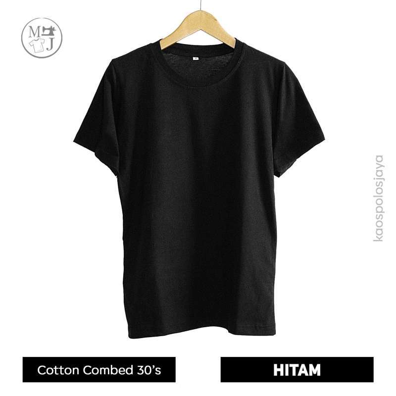 Jual Kaos polos hitam unisex / Kaos Polos cotton combed 100% 30s / Kaos ... Jual Kaos polos hitam unisex / Kaos Polos cotton combed 100% 30s / Kaos ...