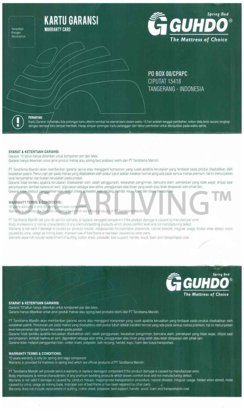 Promo Guhdo New Prima Kasur Sorong 2in1 /Kasur Springbed - Abu-Abu ...