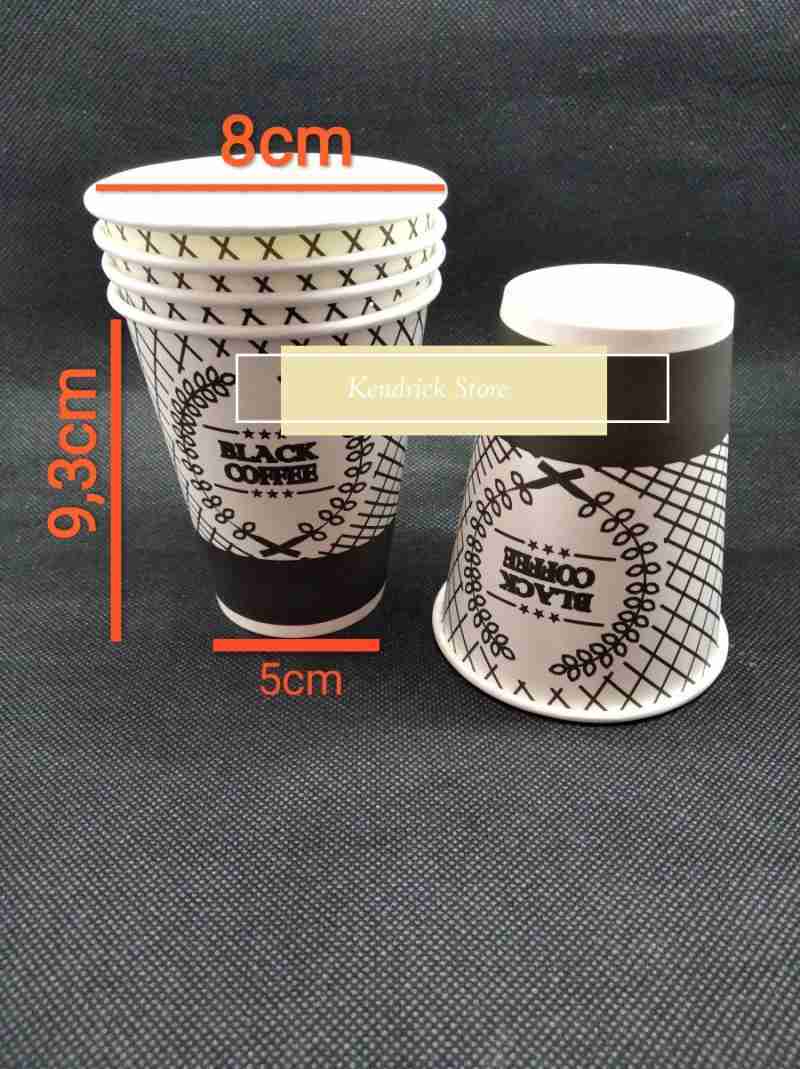 Jual Paper cup Motif 8oz Gelas Kertas Tahan Panas 240ml Isi 50pcs di Seller Kiara Store - Kota ...