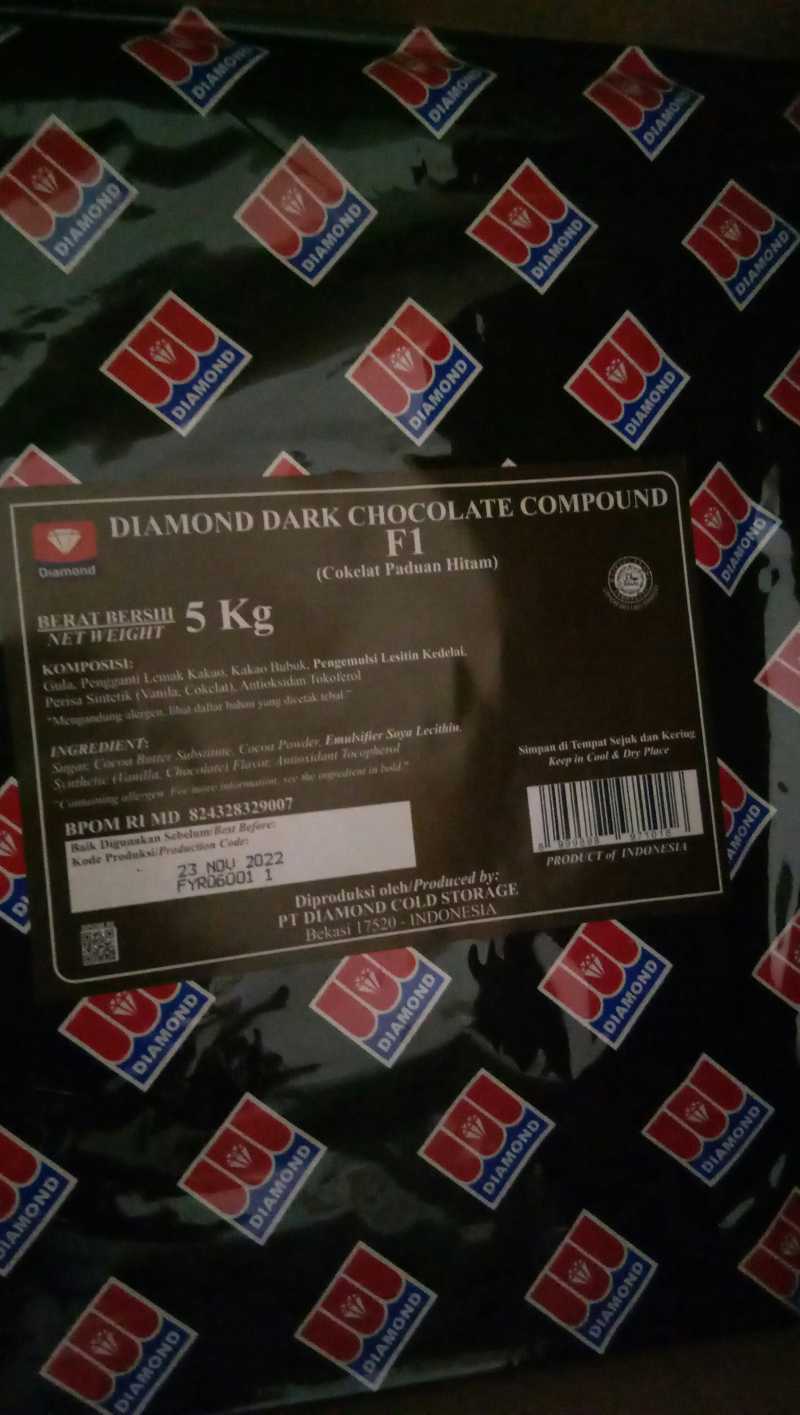 Jual Diamond Dark Chocolate Compound F1 (Netto 5kg) di Seller pucuk ...