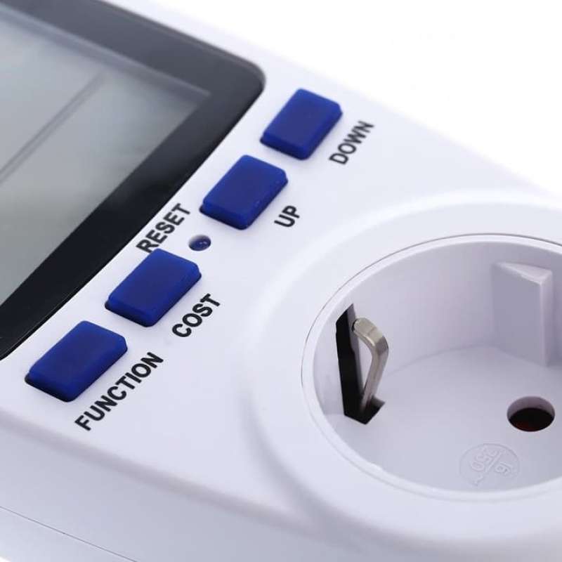 Jual Digital Power Meter Voltmeter Wattmeter Energy Meter Outlet Socket ...