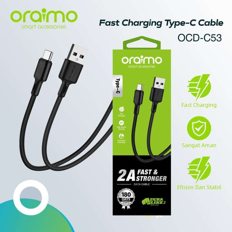 Jual Oraimo Kabel Data Type-C Android C USB Data Cable Fast Charging 1 ...