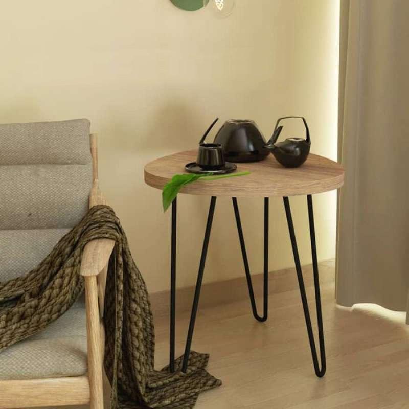 Jual Meja Nakas Kayu Kaki Besi Coffee Table Side Minimalis - Multicolor ... Jual Meja Nakas Kayu Kaki Besi Coffee Table Side Minimalis - Multicolor ...