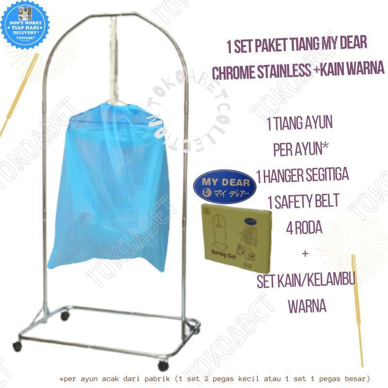 Jual Paket Ayunan Bayi Chrome Stainless Tiang Rangka Ayunan My Dear ...
