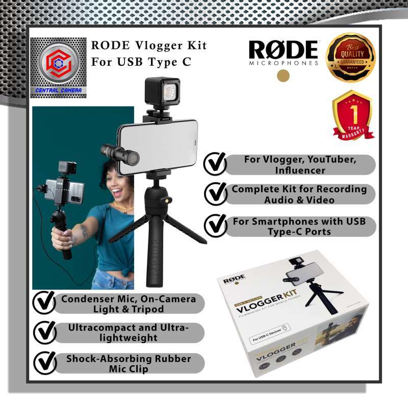 Jual Rode Vlogger Kit USB-C Edition Filmmaking Kit for Mobile Devices ...