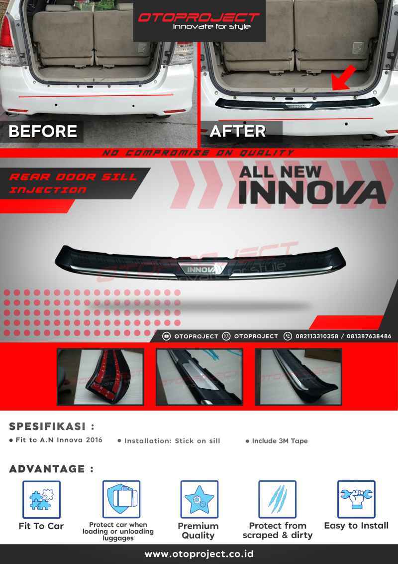 Jual REAR DOOR SILL INJECTION V2 TOYOTA ALL NEW INNOVA di Seller ...