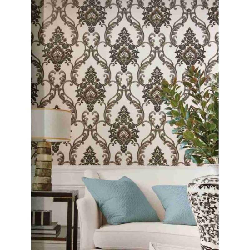 Jual Wallpaper Dinding Motif Batik Hitam Gold Elegant Mewah Flawless Di ...