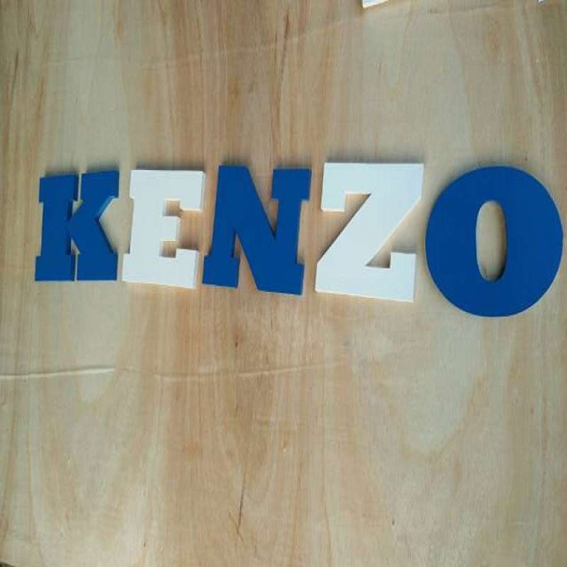 Jual Wooden Name / Huruf Kayu / Tulisan Kayu - -- 18cm Di Seller Towjo ...