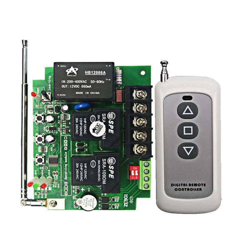Jual 433MHz 40A Relay 2 CH Wireless Remote Control Switch Transmitter ...