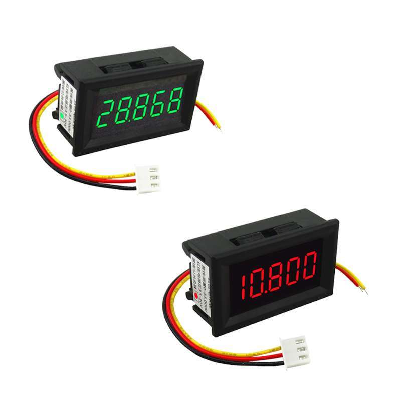 Promo DC 3.5-30V mini 5 digit digital led voltmeter volt meter panel ...