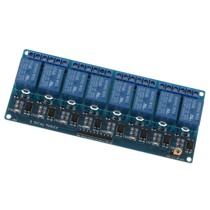 Promo 8 Channel 5V Relay Board Module Optocoupler LED for PIC ARM AVR ...