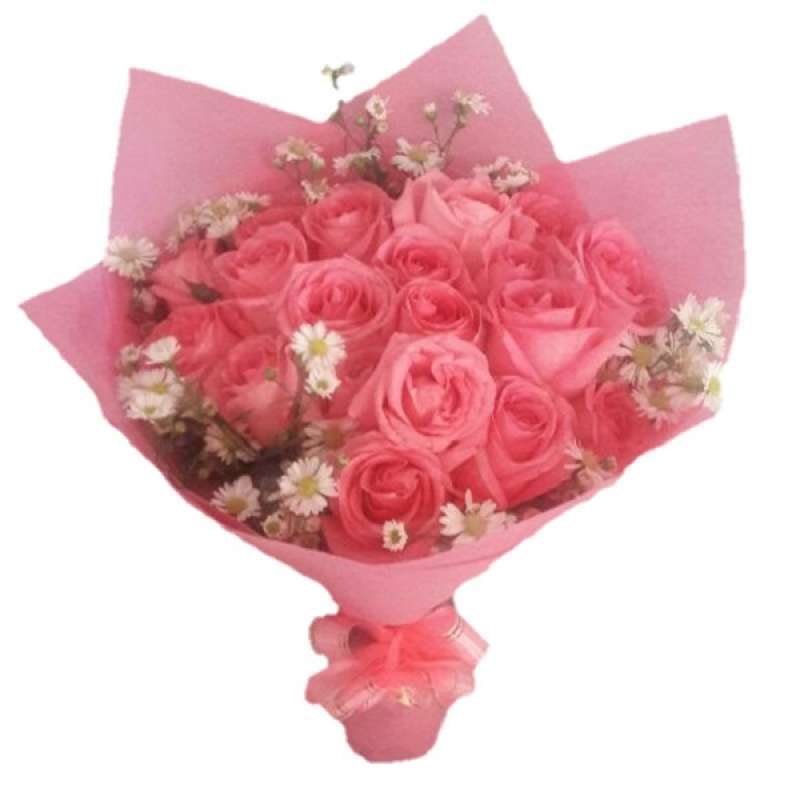 Promo Buket Bunga Mawar Pink | Bucket Wisuda | Buket Bunga | Florist ...