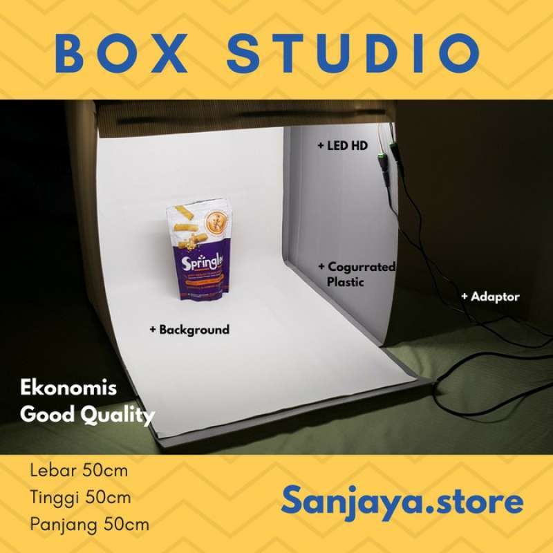 Promo Sanjaya Box Studio Foto Uk. Profesional 50 x 50 - Box + 1 Motif ...
