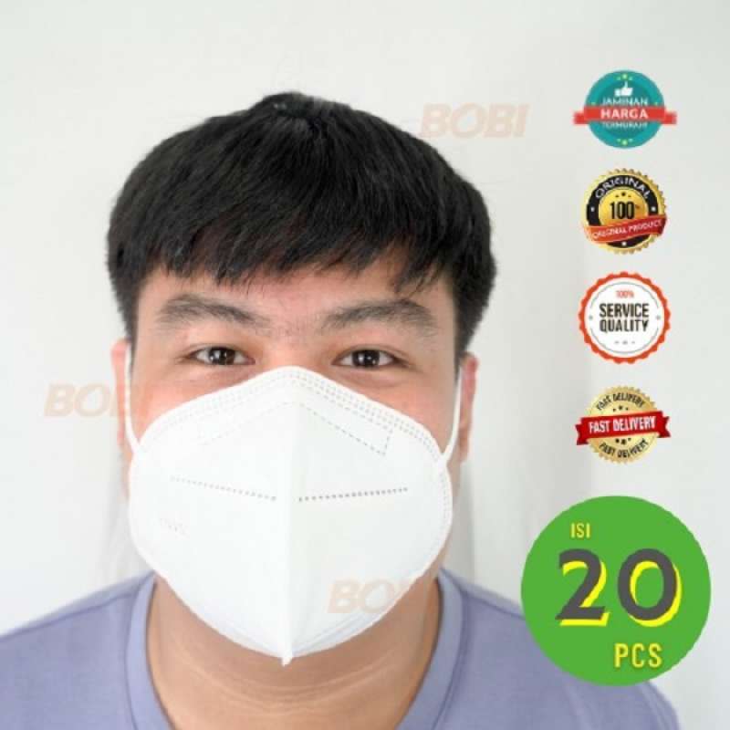 Promo Masker KN95 5Ply - Earloop Disposable Mask KN95 5Ply (20Pcs ...