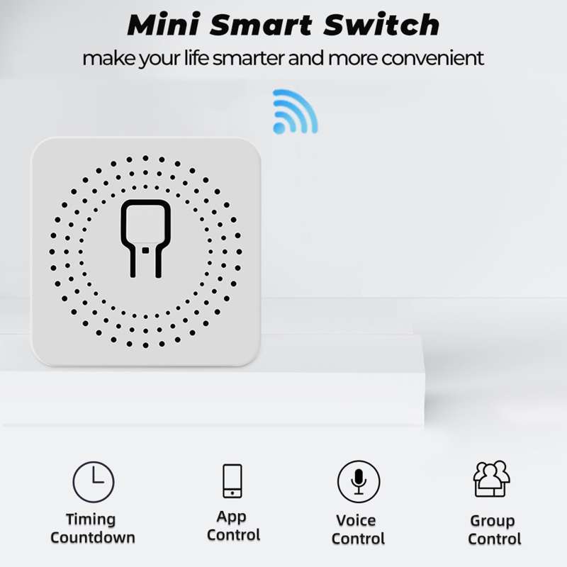 Promo WiFi Switch Remote Control Smart Switch Module ABC Shell Socket ...