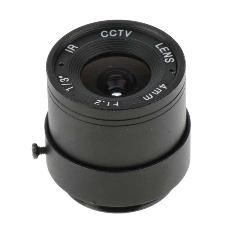 Promo CS Mount Fixed Iris 4mm Focal Length IR Board CCTV Camera Lens F1 ...