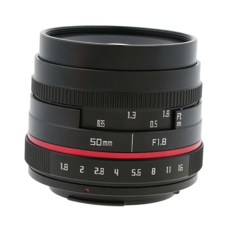 Promo For Canon M5 M6 M50 Fixed Prime Lens 50mm F1.8 Focal Length Large ...