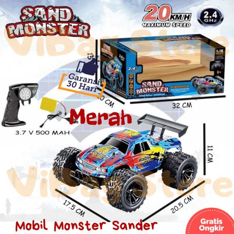Jual RC Sander Monster Mainan Anak Mobil Mobilan Remote Control RDR1041 ...
