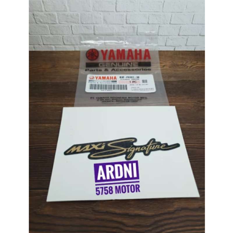Jual Sticker Stiker Mark Label Logo Tulisan Maxi Signature 110mm Ori ...