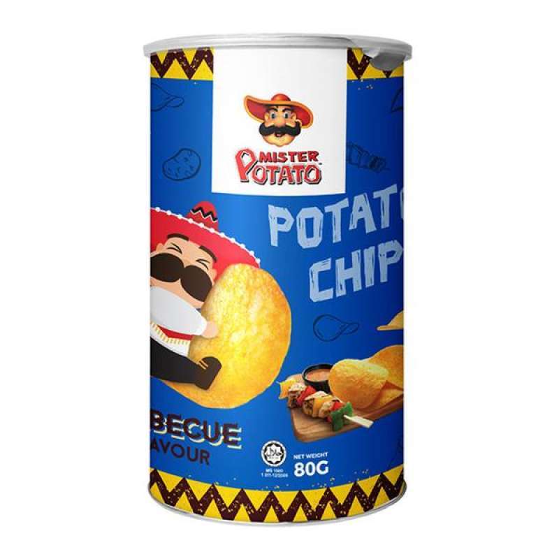 Jual (pak Potato) Pak Potato Chubby Botol Potato Chips-bbq (80g) Di ...
