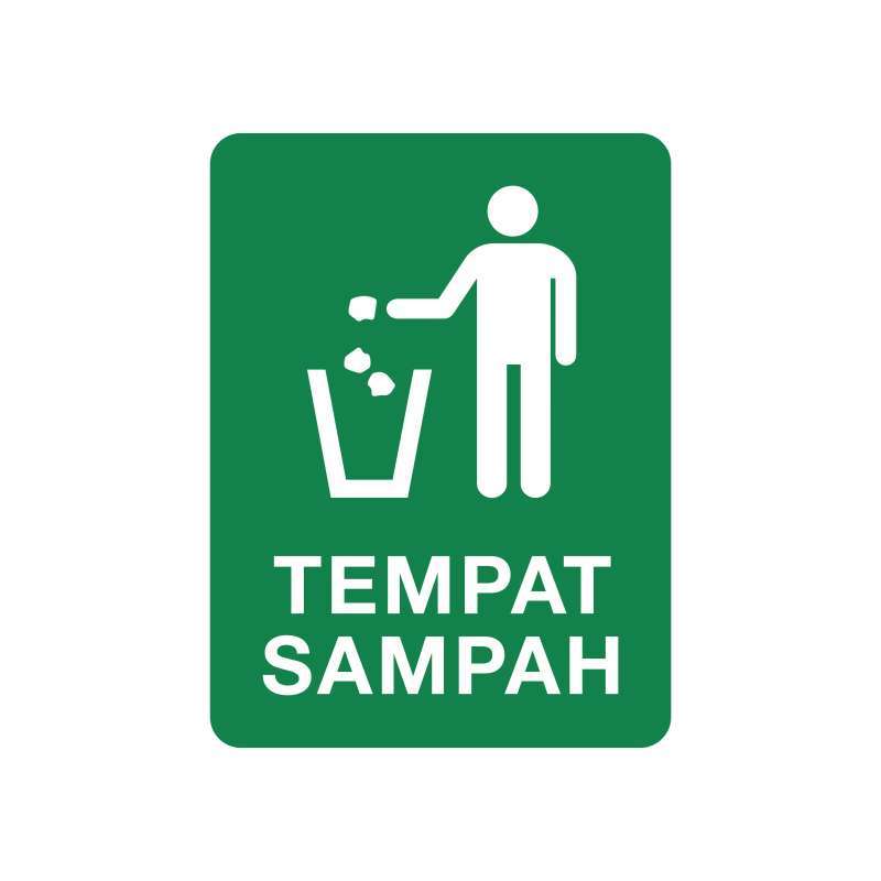 Jual RAMBU - RAMBU AKRILIK TEMPAT SAMPAH 15X20CM SIGNAGE di Seller HANS ...