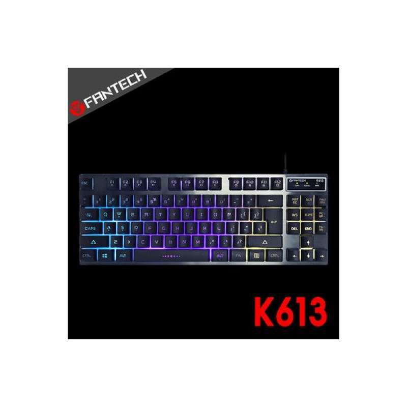 Jual (FANTECH)FANTECH K613 aluminum alloy panel 87 key colorful light ...