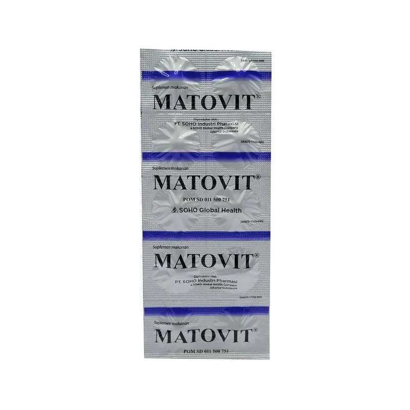 Jual Matovit Suplemen Kesehatan Mata [1 Strip-10 Tablet] Di Seller G ...