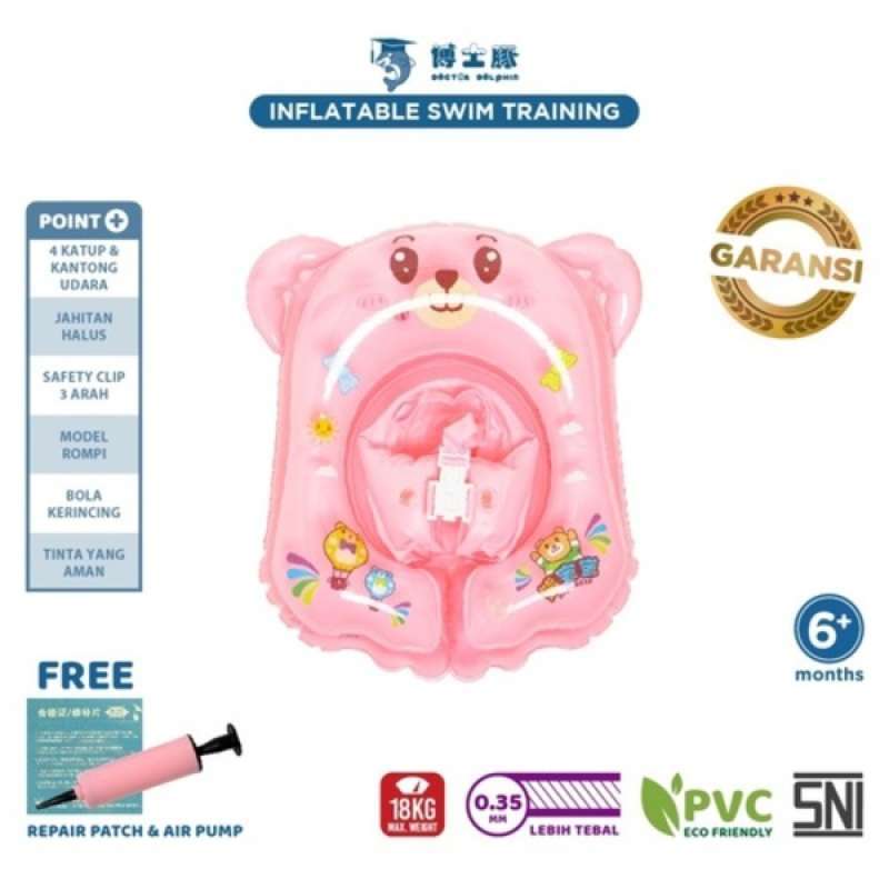 Jual Doctor Dolphin Inflatable Swim Training - Pink di Seller A to Z ...