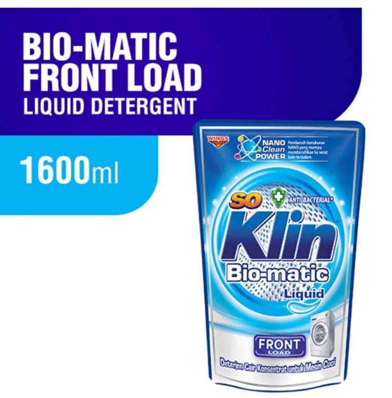 Jual SO KLIN Bio Matic Front Load Liquid Detergent [1600 mL] di Seller ...