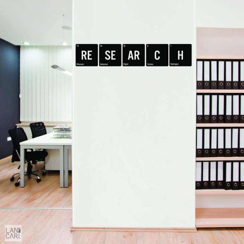 Jual RESEARCH imagination Sticker Decal Stiker wall cut Cutting Quotes ...