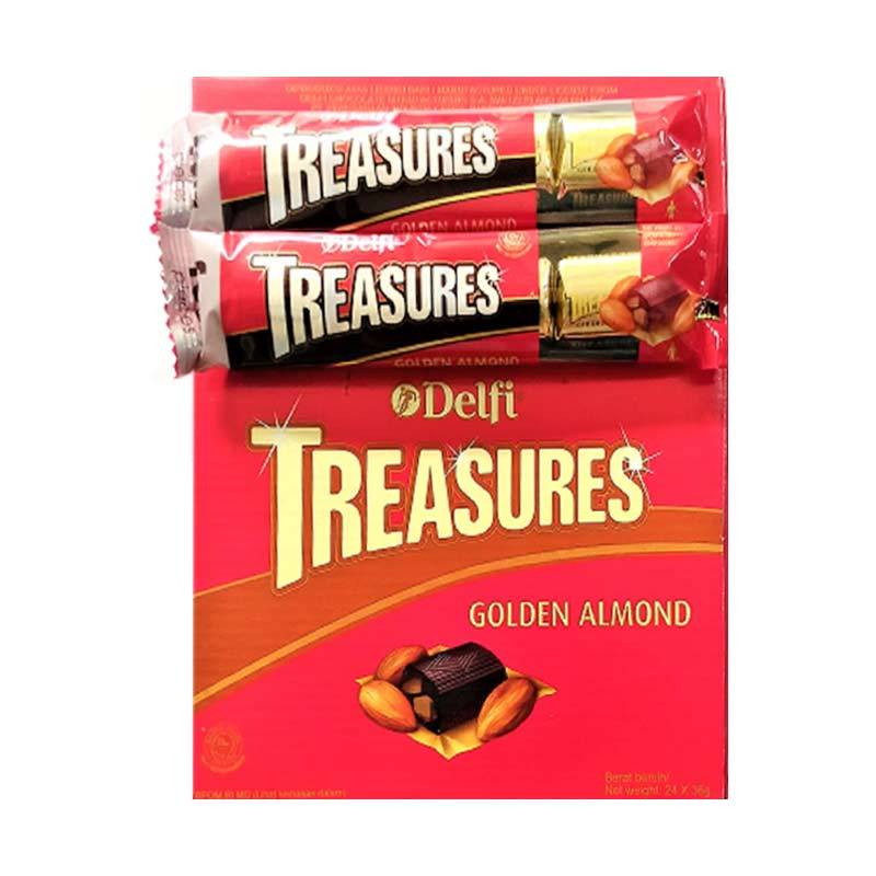 Jual Delfi Treasures Golden Almond Cokelat [4 Bar] Di Seller Makasda ...
