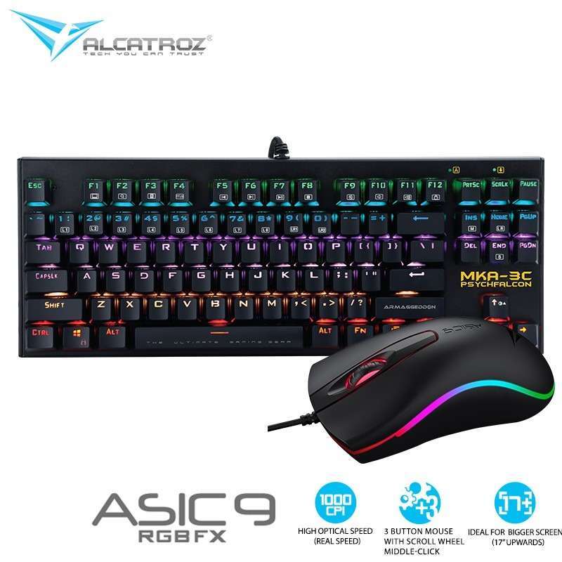 Jual Alcatroz The King Of Rgb Gaming Mouse Asic 9 Combo Mka-3c Rgb ...