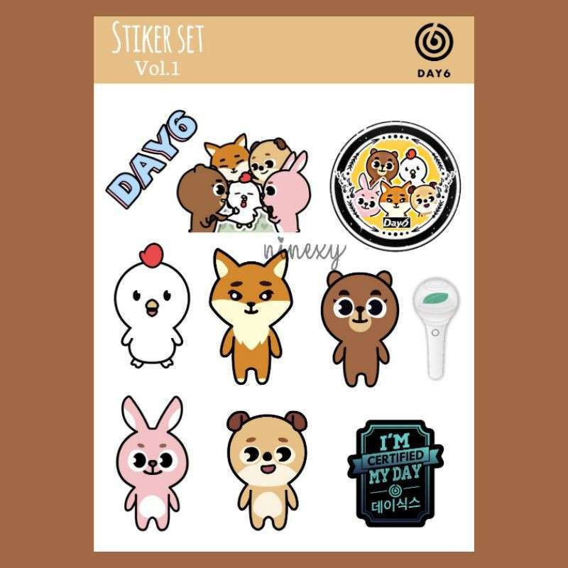 Jual Stiker kpop Day 6 / Sticker kpop tumblr aesthetic Sudah Cutting di ...
