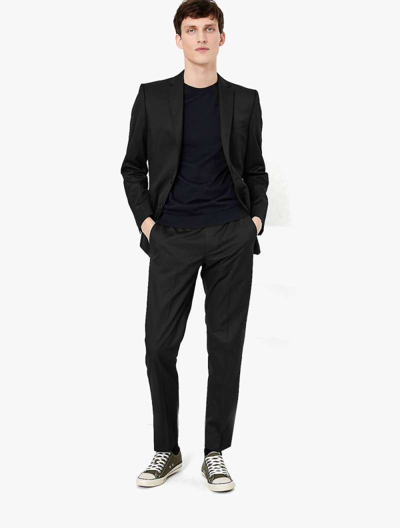 Jual Marks & Spencer - Blazer Pria - Slim Fit Jacket - Uk 42/sht Black ...