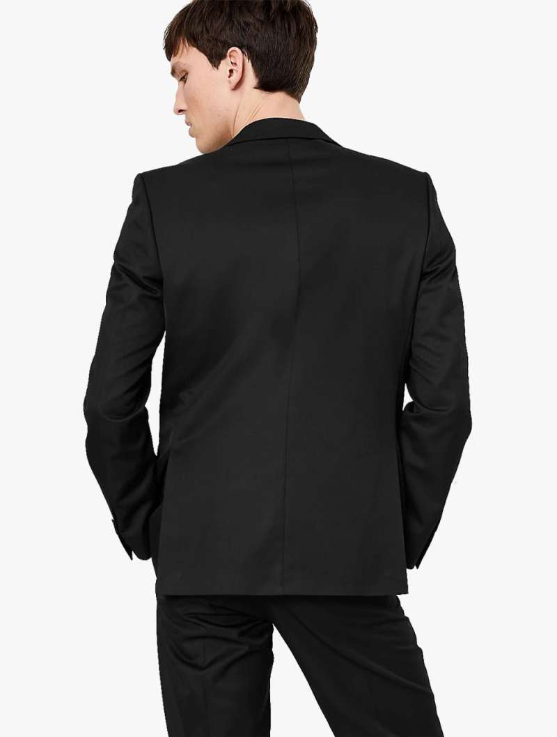 Jual Marks & Spencer - Blazer Pria - Slim Fit Jacket - Uk 42/sht Black ...
