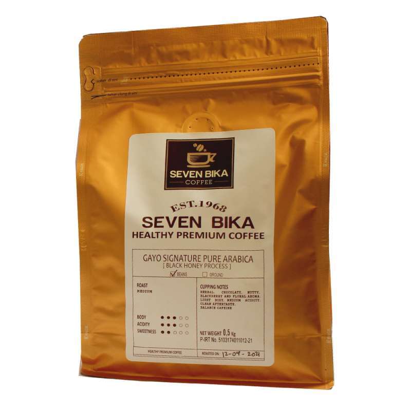 Promo Seven Bika Coffee Family Size 500 Gram Black Honey Edition Diskon ...