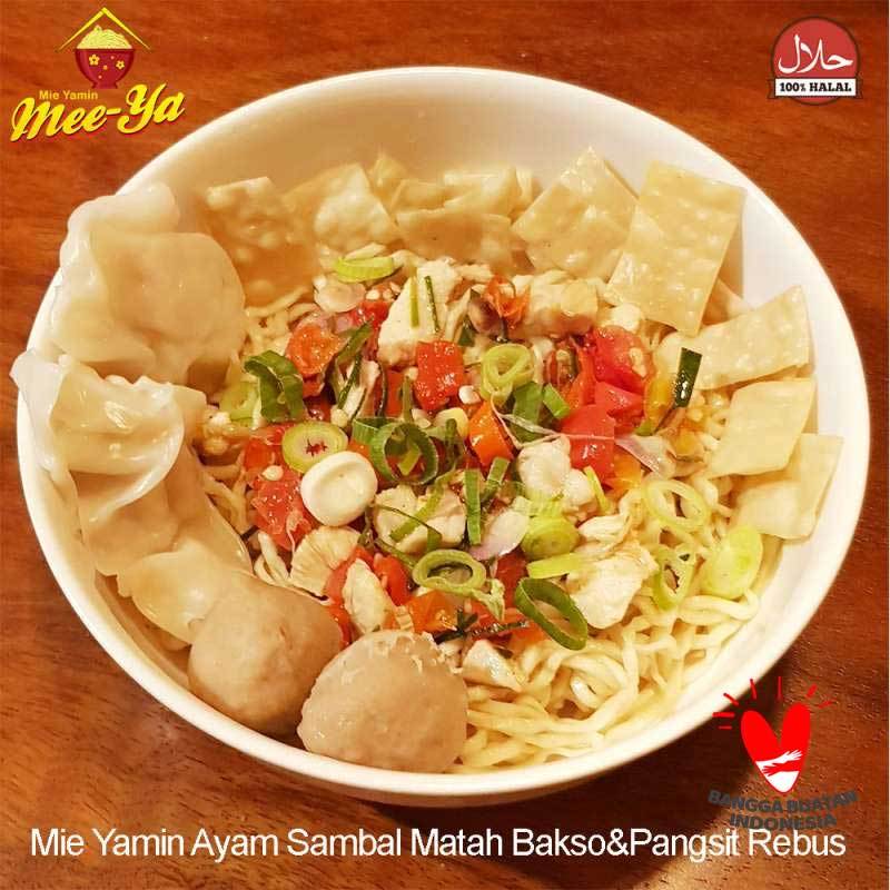 Jual MeeYa Mie Yamin Ayam Sambal Matah Bakso & Pangsit Rebus Frozen di ...