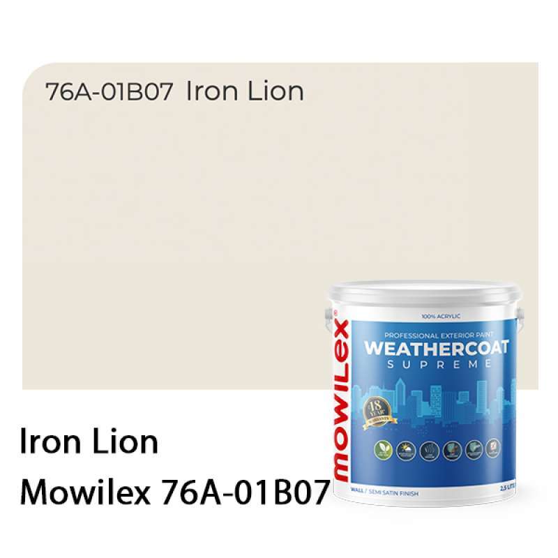 Jual Mowilex Weathercoat Supreme Tinting Cat Eksterior [2 5l] Iron
