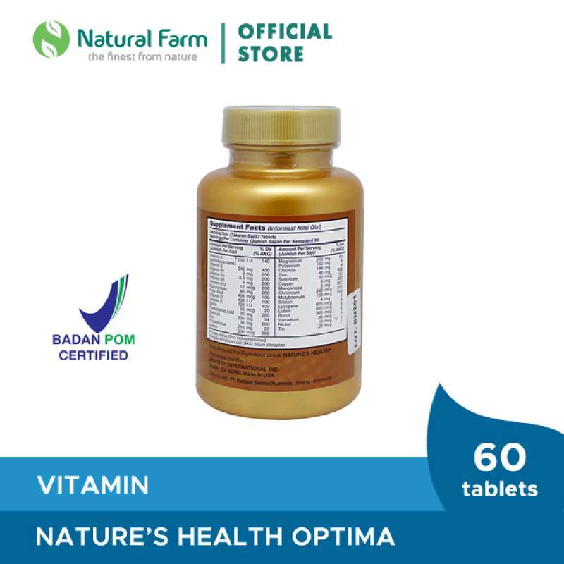 Jual Natures Health Optima Multivitamins - 60 Tablets di Seller Natural ...