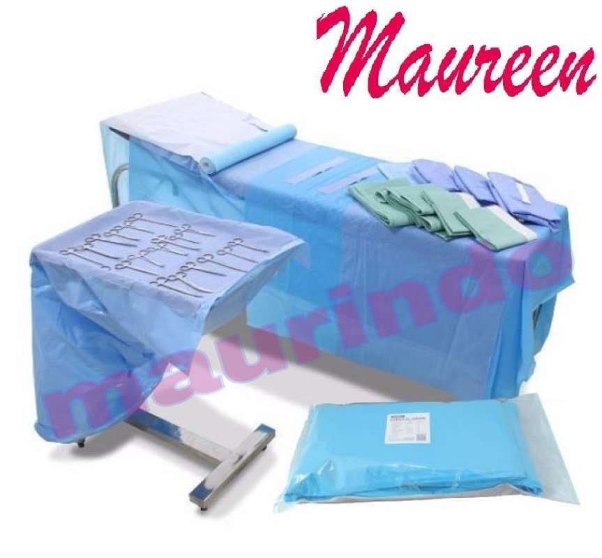 Promo ♏ Onemed Surgical Drape Set Drapes Universal Cover Tutup Operasi ...
