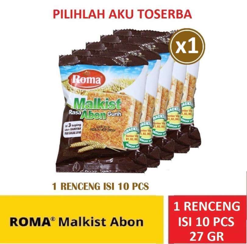 Jual Biskuit Roma Malkist Abon Crackers Renceng @27 Gr - ( Harga 1 ...