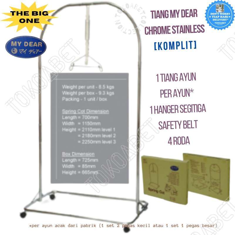 Promo My Dear Spring Cot Baby BIG One Ayunan Bayi Stainless Besar bisa ...