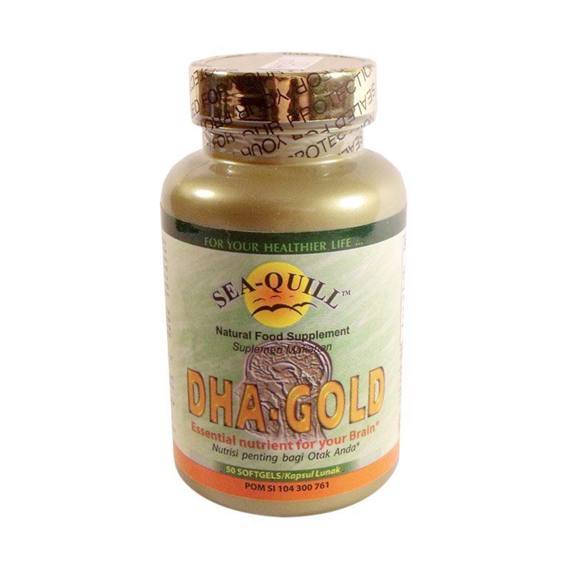 Jual Sea Quill DHA Gold Vitamin Otak [50 Softgel] di Seller Herbal ...