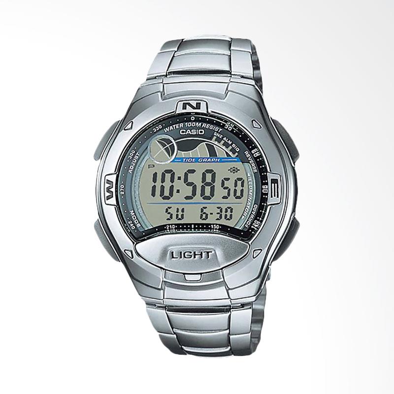 Jual CASIO Standar W-753D-1AVDF Tide Moon Graph WR 100M Jam Tangan ...