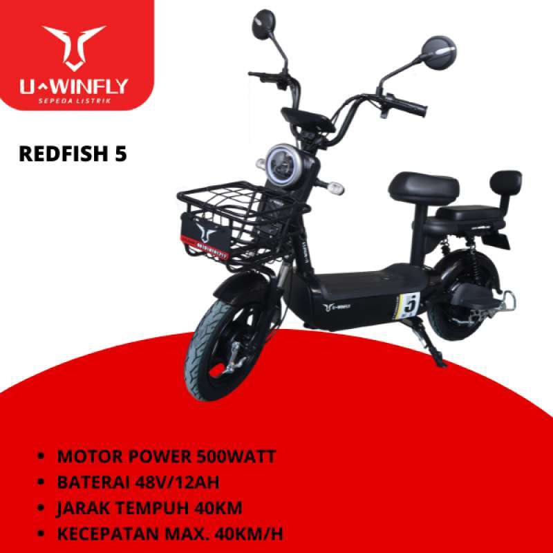 Promo Sepeda Listrik Uwinfly Redfish5 Garansi Resmi Diskon 18% Di ...
